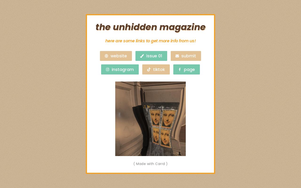the unhidden magazine